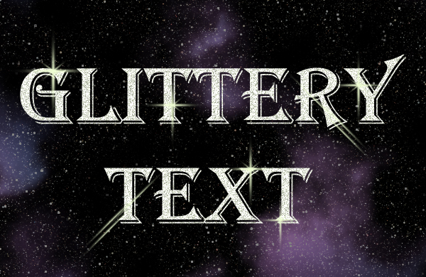 Creating Glittery Text